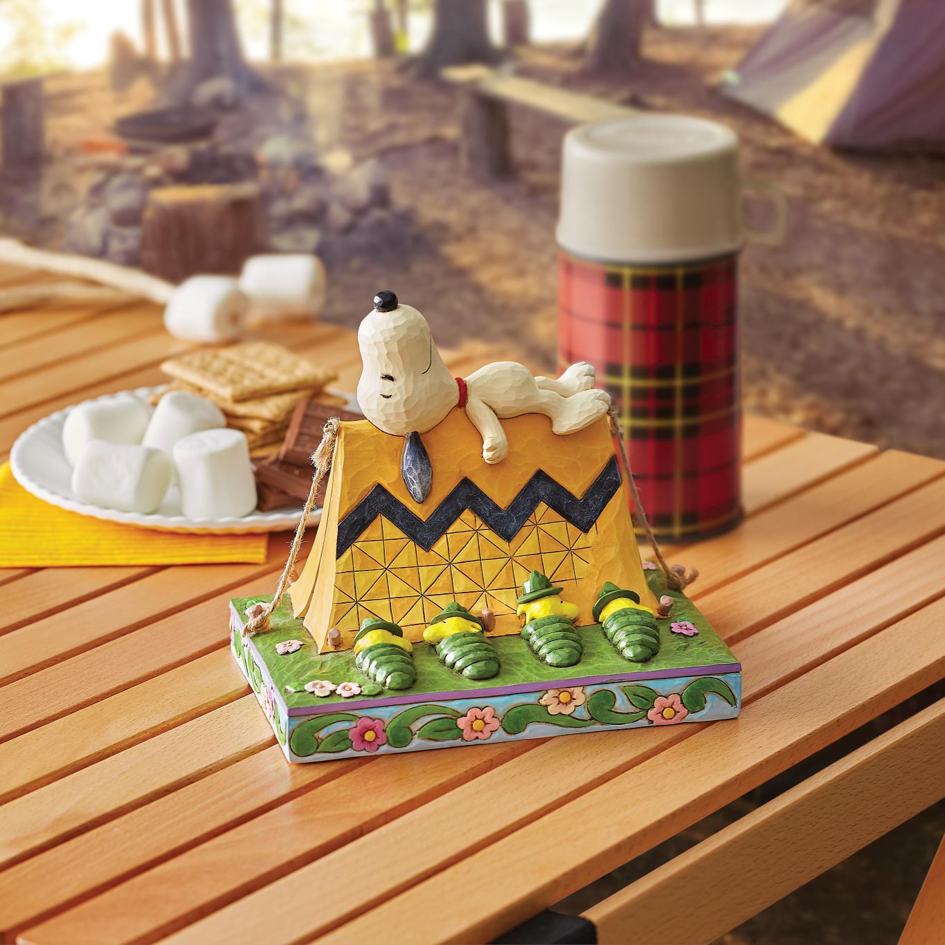Peanuts by Jim Shore - Snoopy & Woodstock Camping – Bella Casa Gifts ...