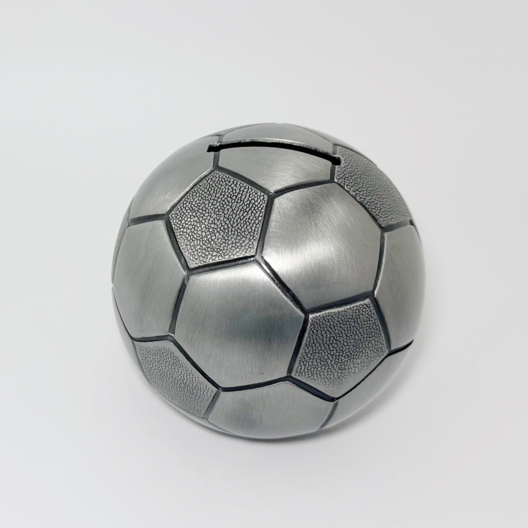 Russell Collection Giftware - Money Bank Soccer Ball Pewter Finish ...